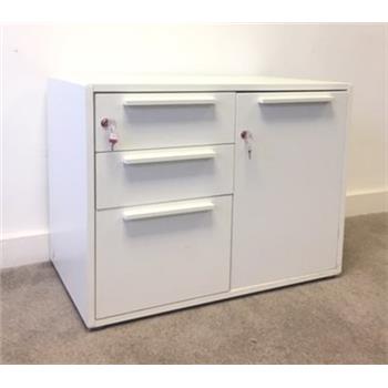 White Combination Storage Unit - CK Office Furniture