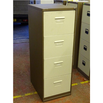 Second Hand 4 Drawer Filing Cabinet In Coffee Cream